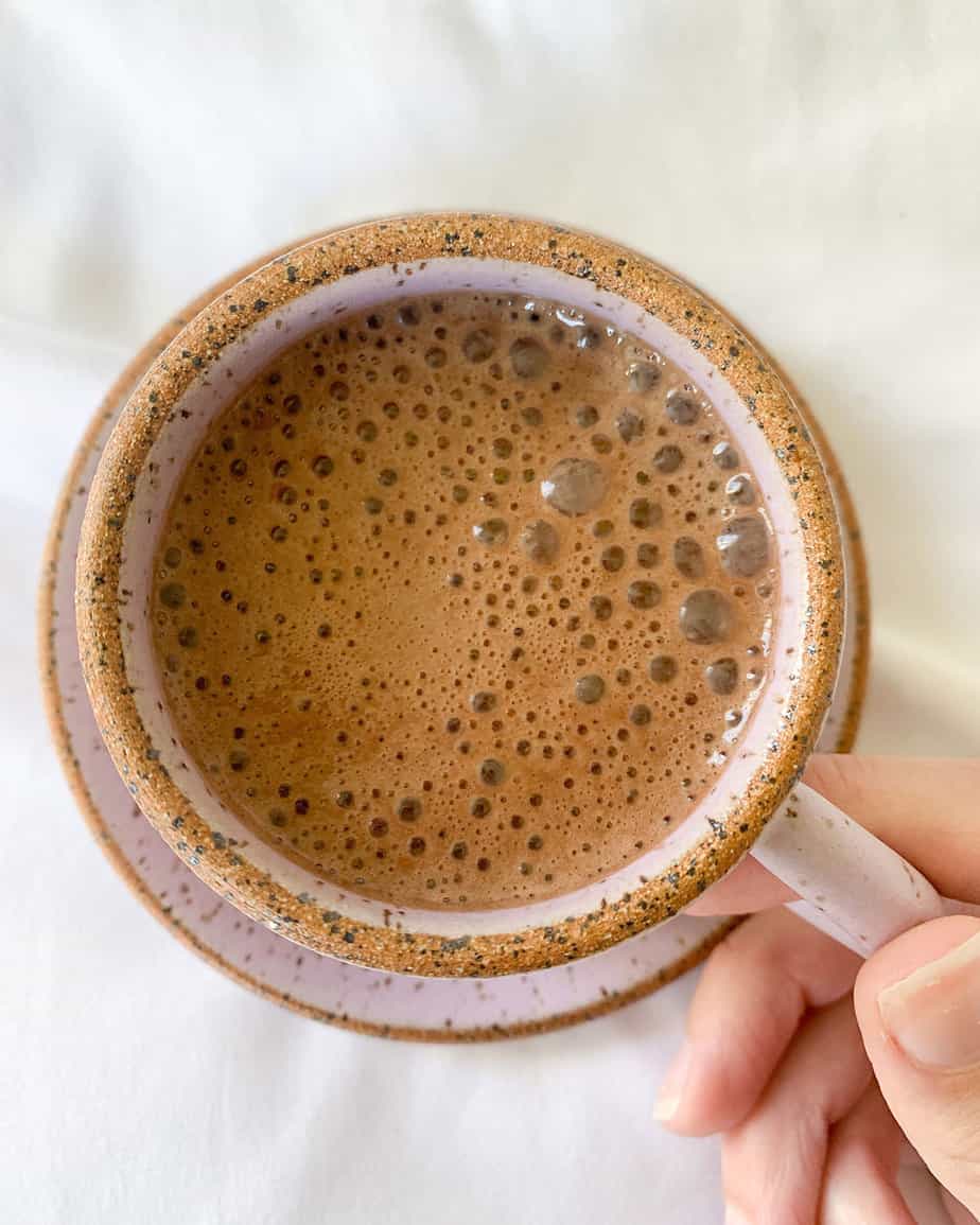 Healthy Chocolate Date Latte - Nourished with Natalie